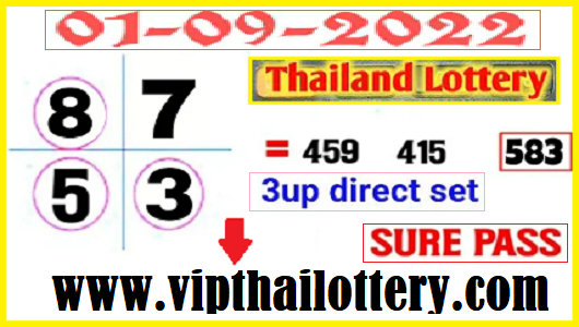Thai Lotto Vip Tips 100% non miss hit total 01-09-2565 Archives ...