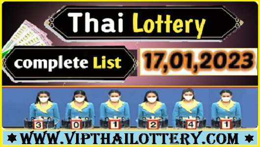 Thailand Lottery Result 01-02-2023 Win Thai Lottery Today