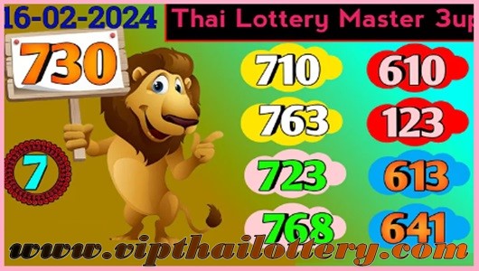 Thai Lottery Open Digit 3up Hit Pair Calculation Tips 16-02-2567