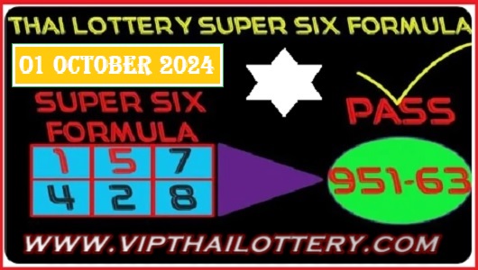Thai Lotto Super Six Formula Down Hit Game 1st October 2024